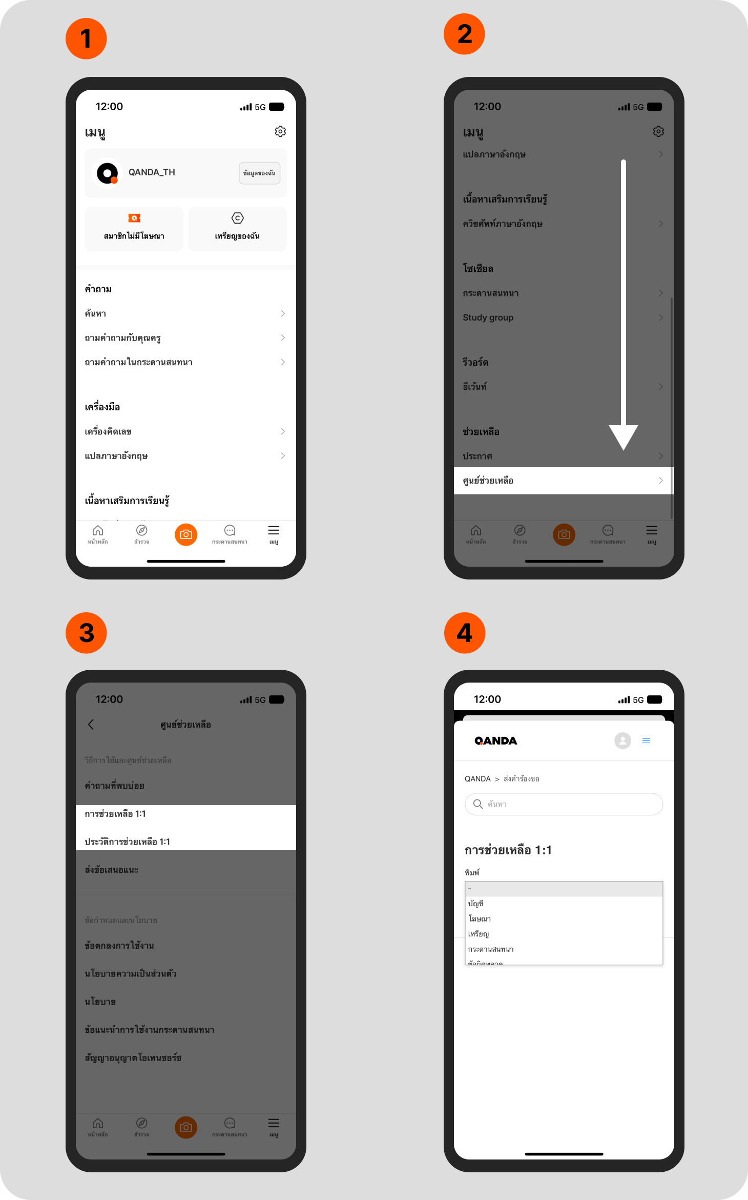 วิธีติดต่อ QANDA – QANDA